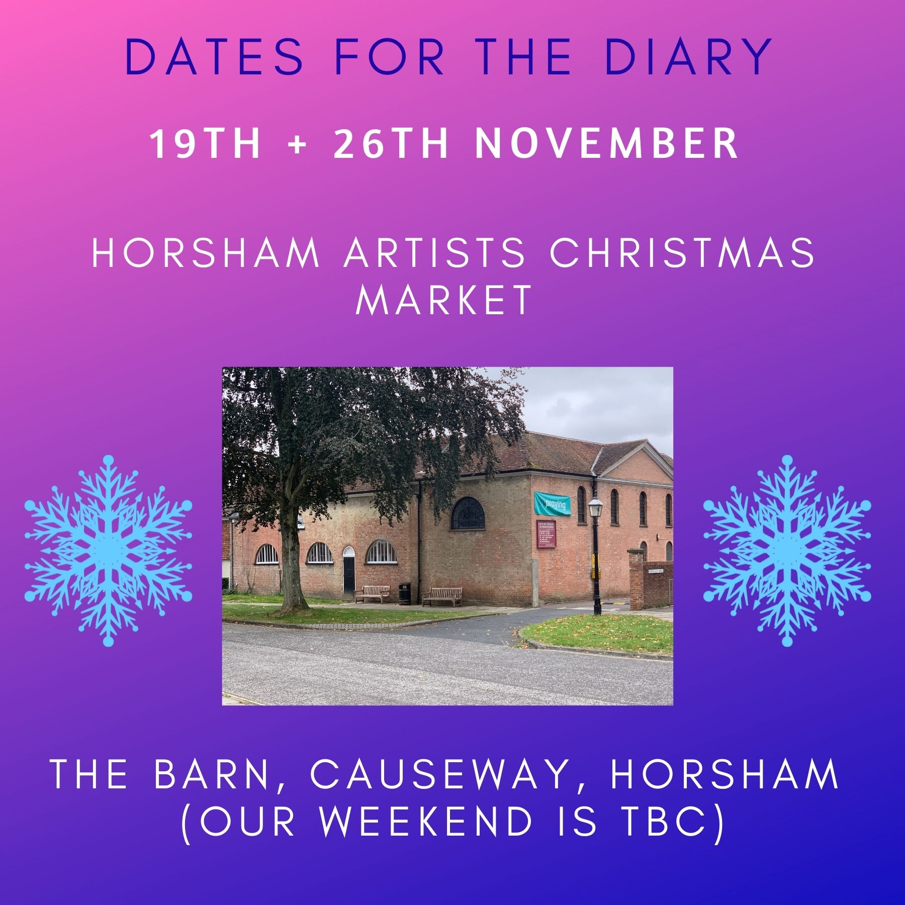 Horsham Artists Christmas Market - Cherry Parsons Art