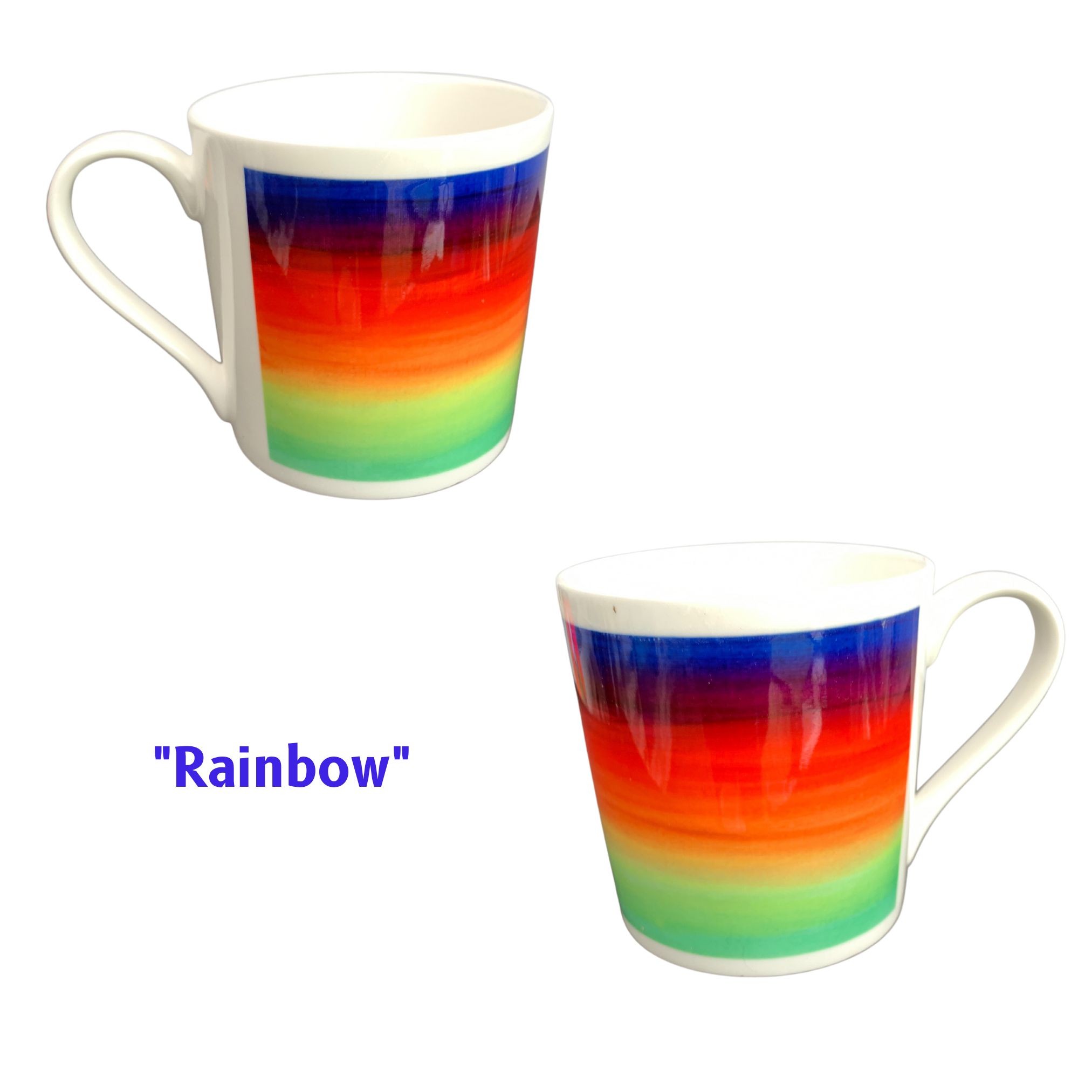Rainbow Brighton Mug - Fine Bone China - Cherry Parsons Art