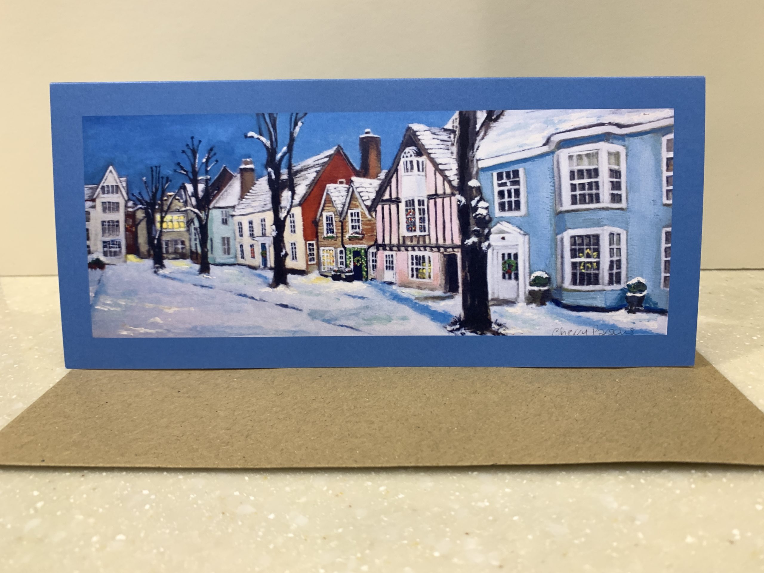 Blue Causeway During Advent - Cherry Parsons Art